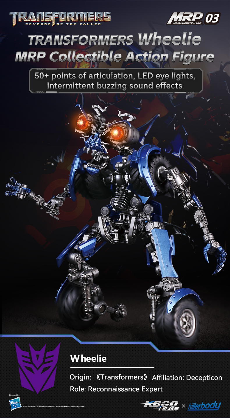 TRANSFORMERS Wheelie MRP Collectible Action Figure 50+ points of ...